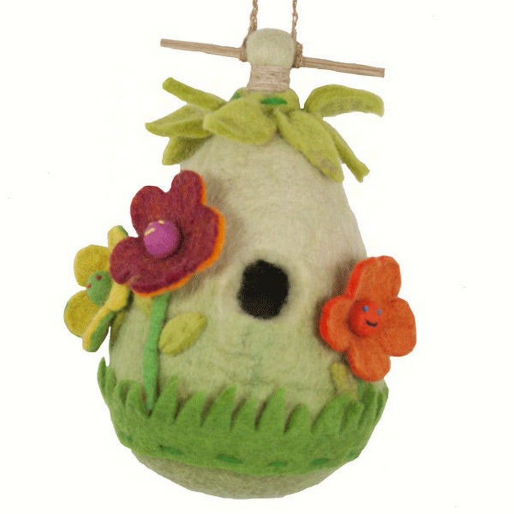 Friendly Flower Felt Bird House — Parrotcha